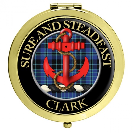 Clark (anchor crest) Scottish Clan Crest Compact Mirror - Family Crests