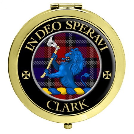 Clark (lion crest) Scottish Clan Crest Compact Mirror - Family Crests