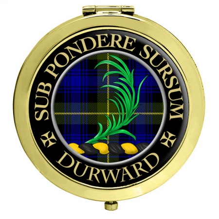 Durward Scottish Clan Crest Compact Mirror - Family Crests