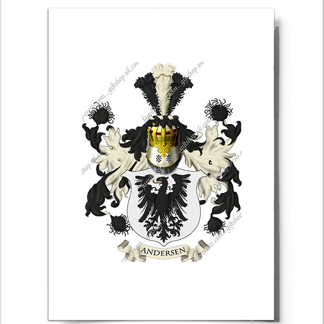 Andersen (Denmark) Coat of Arms Print - Family Crests