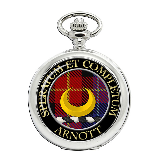 Arnott Scottish Clan Crest Pocket Watch - Family Crests