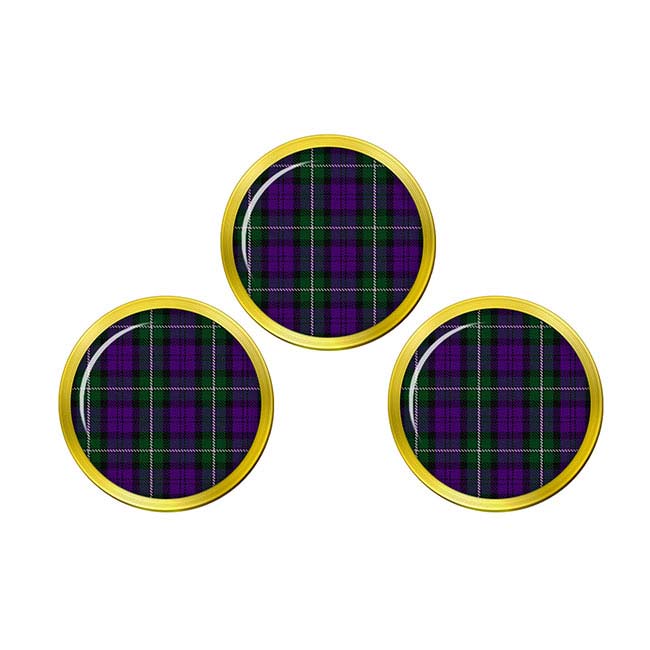 Baillie Scottish Tartan Golf Ball Markers - Family Crests