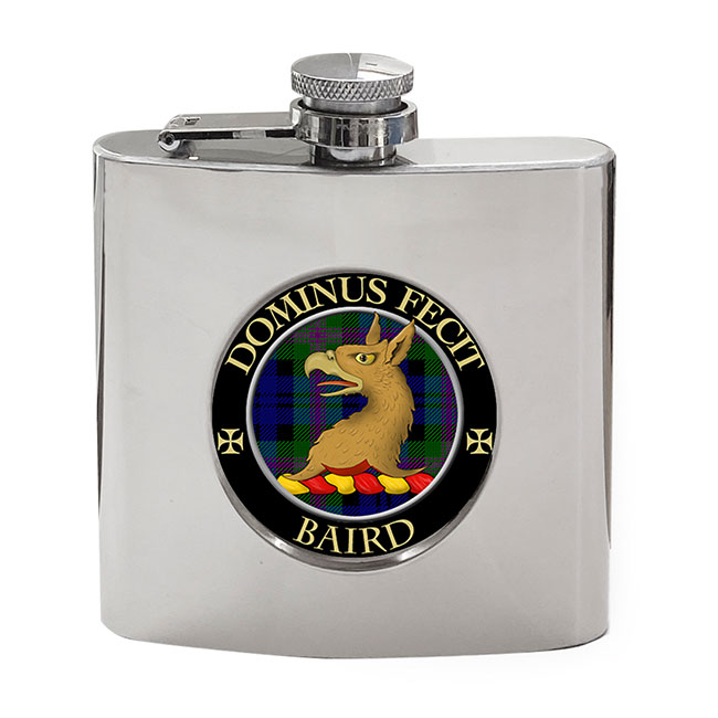 Baird Scottish Clan Crest Hip Flask - Family Crests