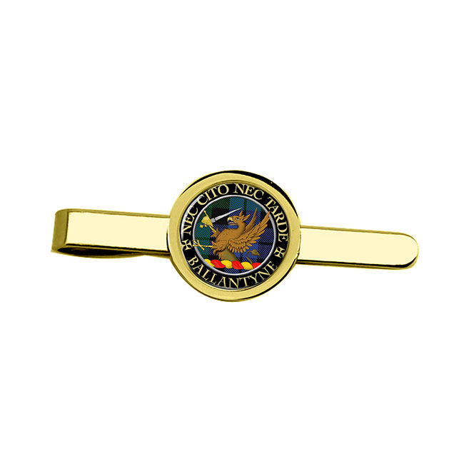 Ballantyne Scottish Clan Crest Tie Clip - Family Crests
