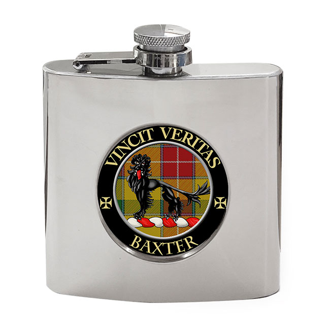 Baxter Scottish Clan Crest Hip Flask - Family Crests