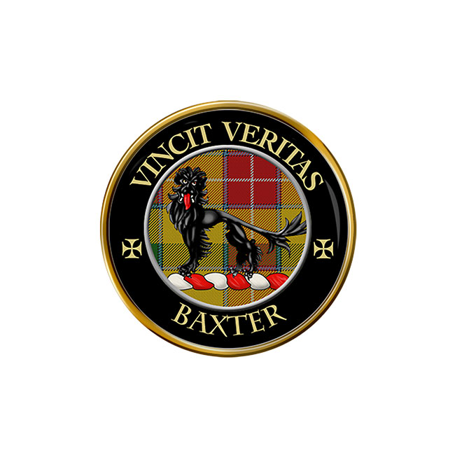 Baxter Scottish Clan Crest Pin Badge - Family Crests