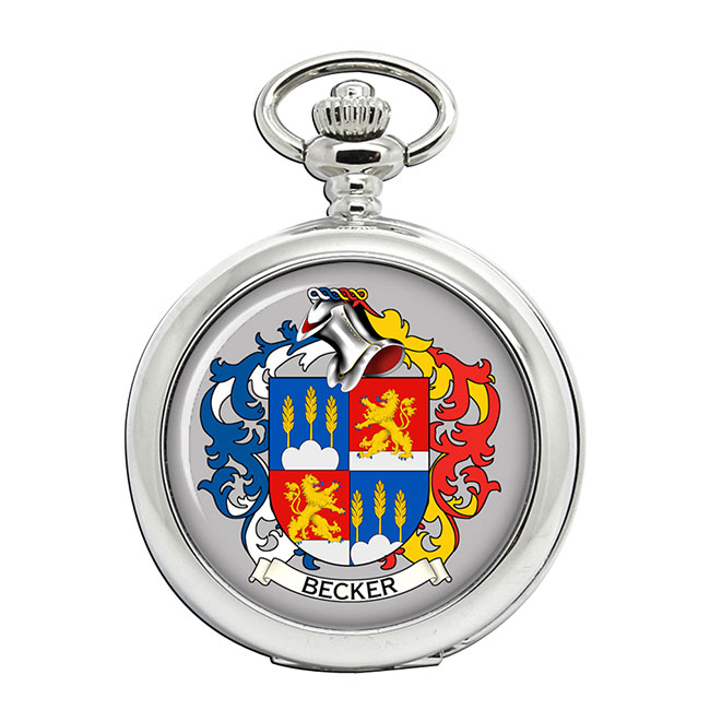 Becker (Germany) Coat of Arms Pocket Watch - Family Crests