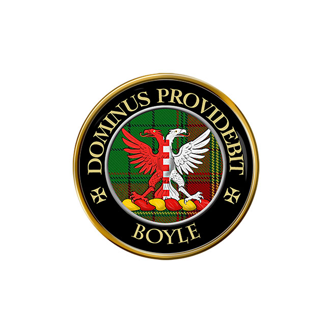 Boyle Scottish Clan Crest Pin Badge - Family Crests