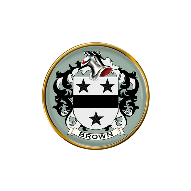 Brown (England) Coat of Arms Pin Badge - Family Crests