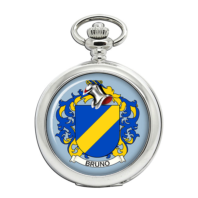 Bruno (Italy) Coat of Arms Pocket Watch - Family Crests