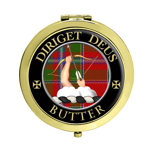 Butter Scottish Clan Crest Compact Mirror - Family Crests
