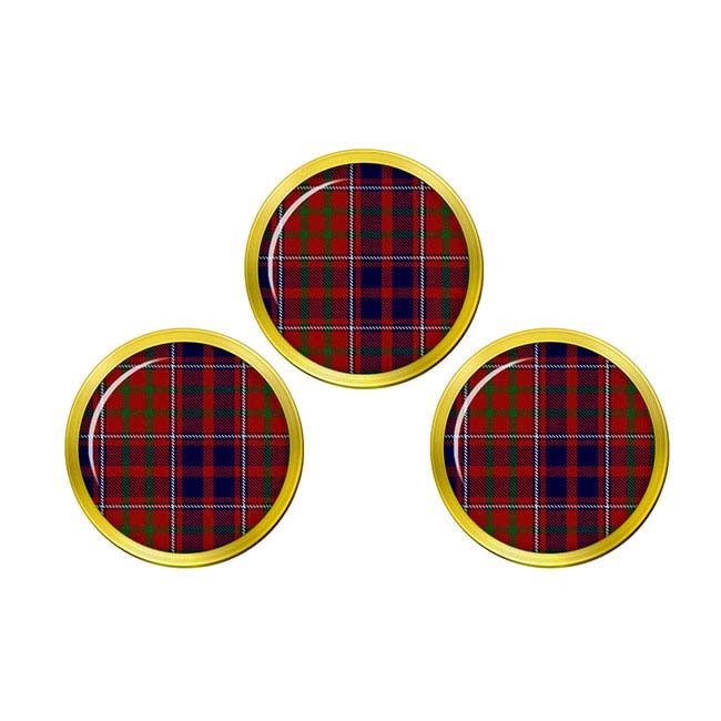 Cameron of Locheil Scottish Tartan Golf Ball Markers - Family Crests