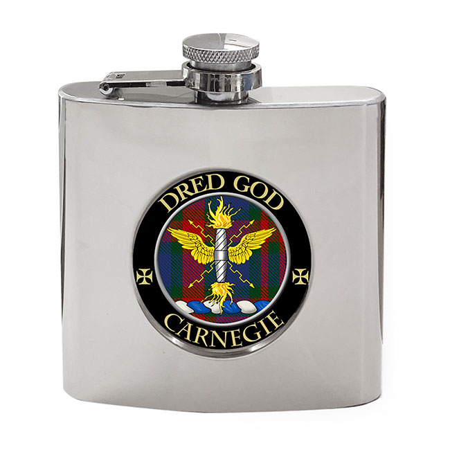 Carnegie Scottish Clan Crest Hip Flask - Family Crests