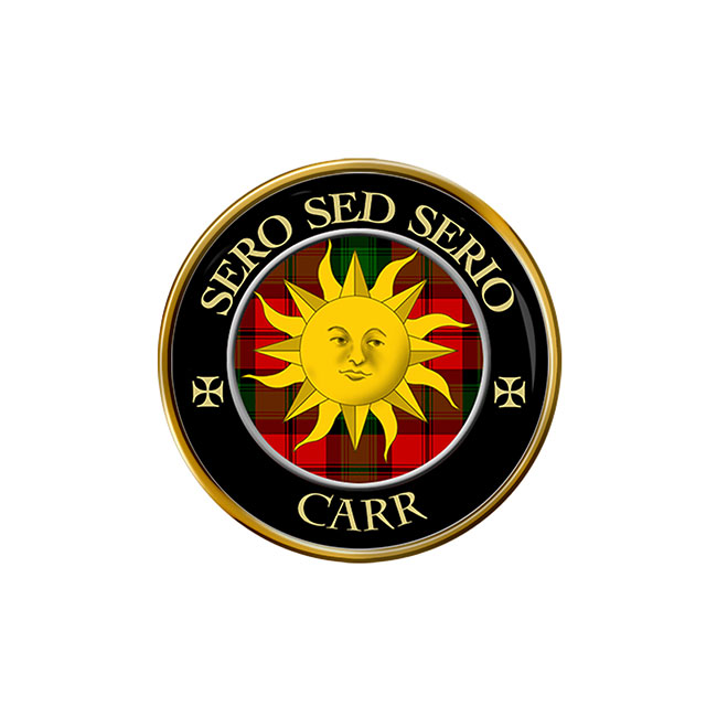 Carr Scottish Clan Crest Pin Badge - Family Crests