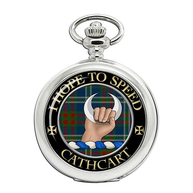 Cathcart Scottish Clan Crest Pocket Watch - Family Crests