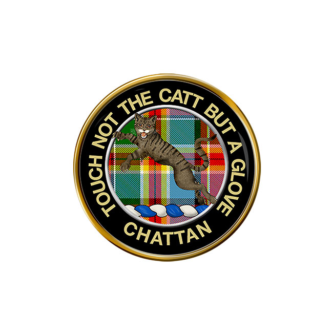 Chattan Scottish Clan Crest Pin Badge - Family Crests