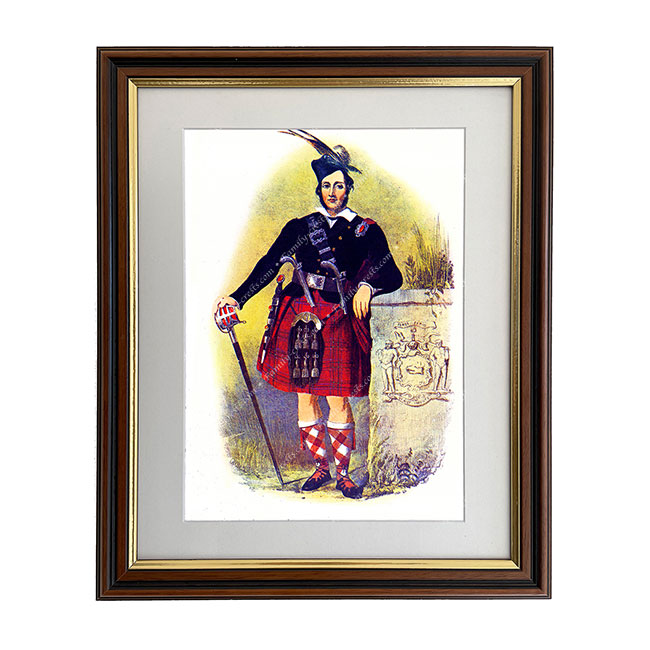 Chisholm Scottish Clansman Print - Family Crests