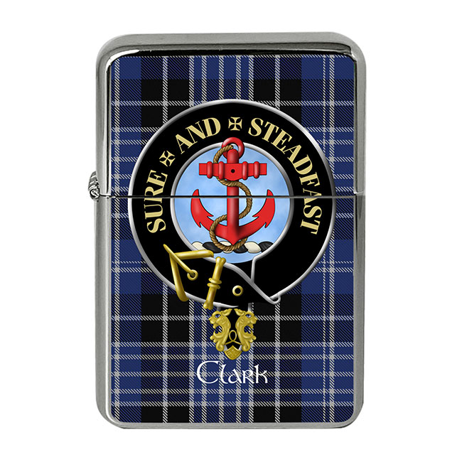 Clark (anchor crest) Scottish Clan Crest Flip Top Lighter - Family Crests