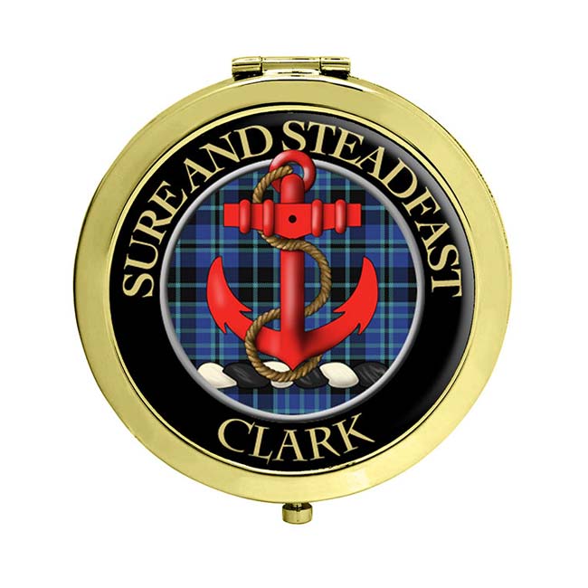 Clark (anchor crest) Scottish Clan Crest Compact Mirror - Family Crests