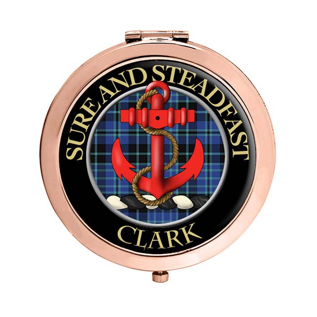 Clark (anchor crest) Scottish Clan Crest Compact Mirror - Family Crests