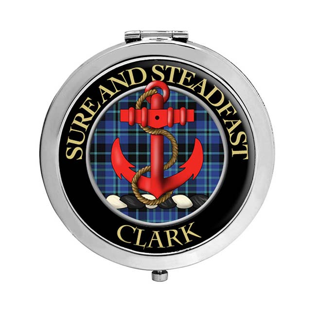 Clark (anchor crest) Scottish Clan Crest Compact Mirror - Family Crests