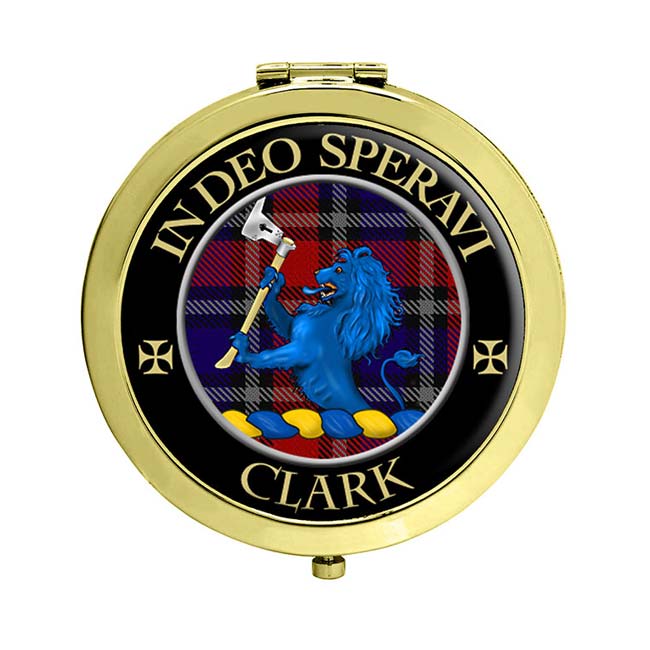 Clark (lion crest) Scottish Clan Crest Compact Mirror - Family Crests