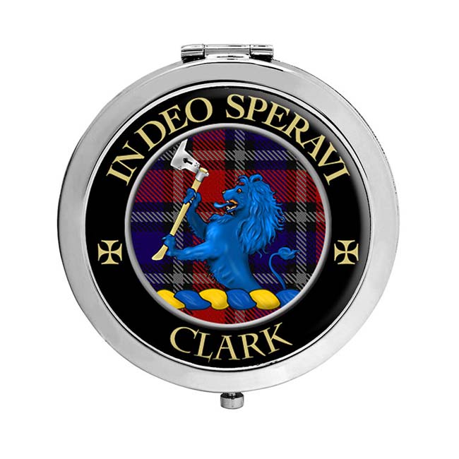Clark (lion crest) Scottish Clan Crest Compact Mirror - Family Crests