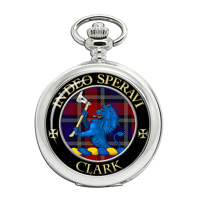 Clark (lion crest) Scottish Clan Crest Pocket Watch - Family Crests