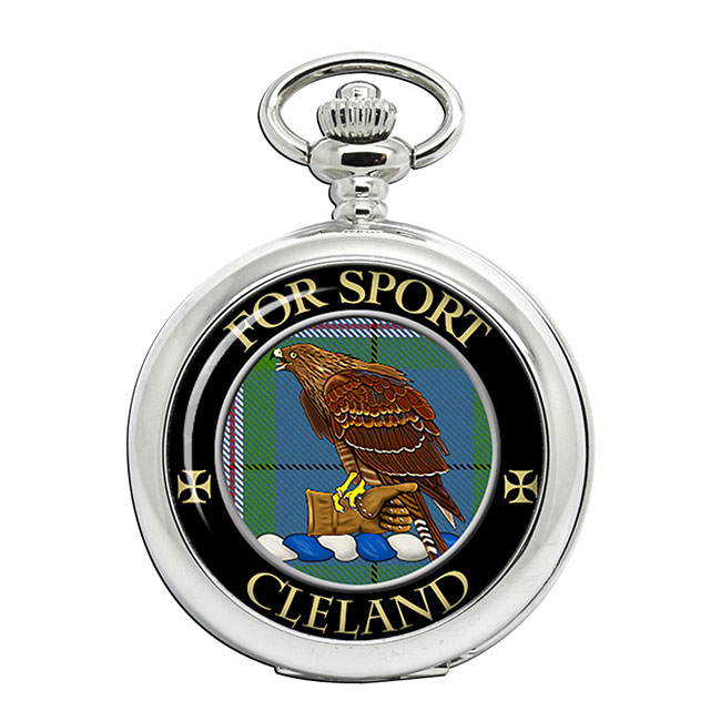 Cleland Scottish Clan Crest Pocket Watch - Family Crests