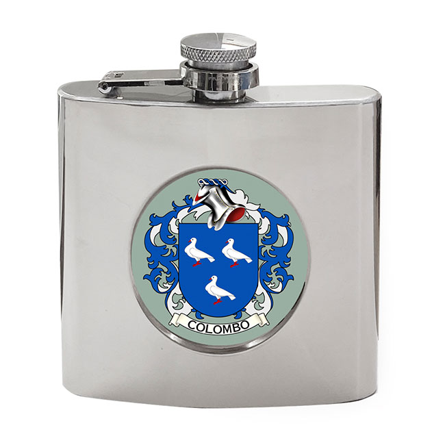 Colombo (Italy) Coat of Arms Hip Flask - Family Crests