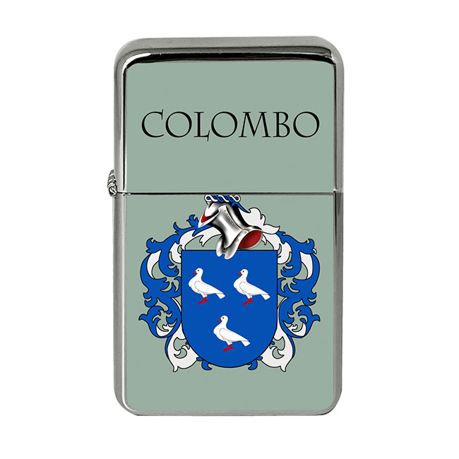 Colombo (Italy) Coat of Arms Flip Top Lighter - Family Crests