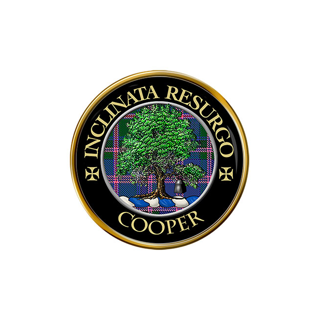 Cooper Scottish Clan Crest Pin Badge - Family Crests