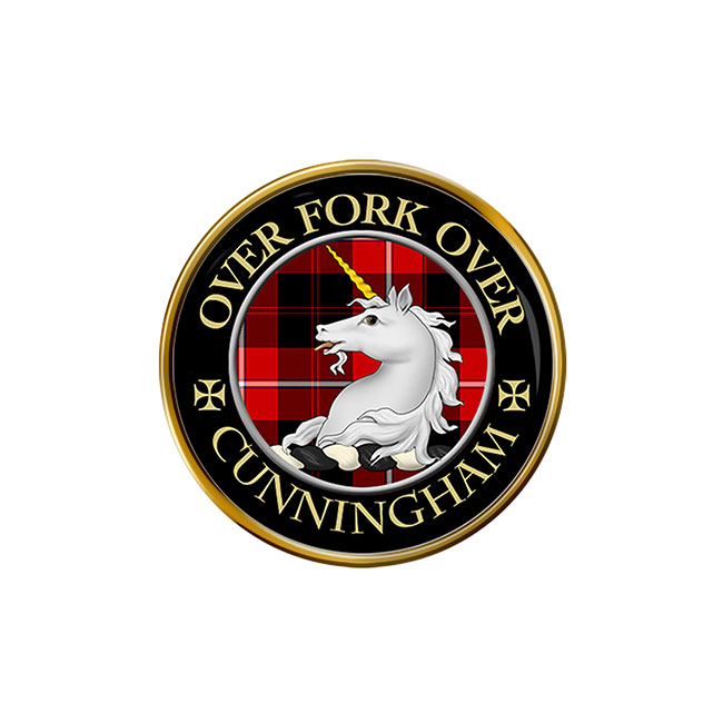 Cunningham Scottish Clan Crest Pin Badge - Family Crests