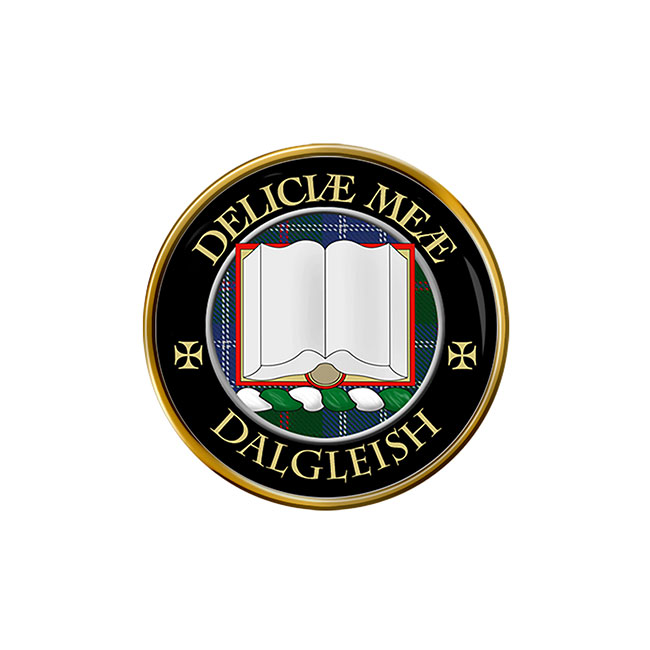 Dalgleish Scottish Clan Crest Pin Badge - Family Crests