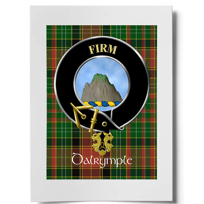 Dalrymple Scottish Clan Crest Ready to Frame Print - Family Crests