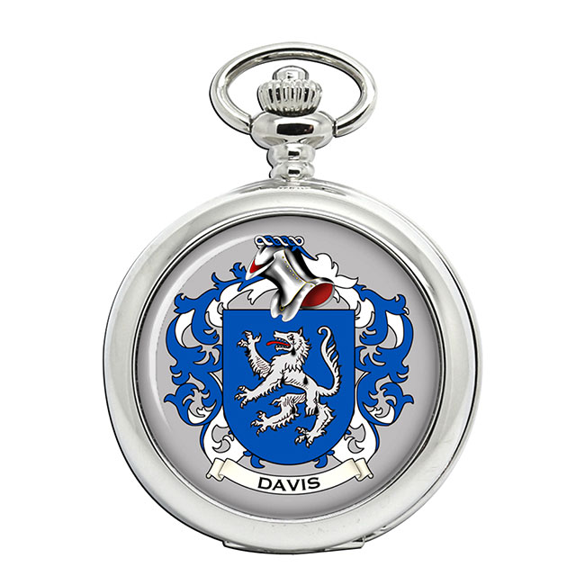 Davis (England) Coat of Arms Pocket Watch - Family Crests