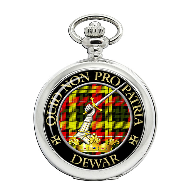 Dewar Scottish Clan Crest Pocket Watch - Family Crests