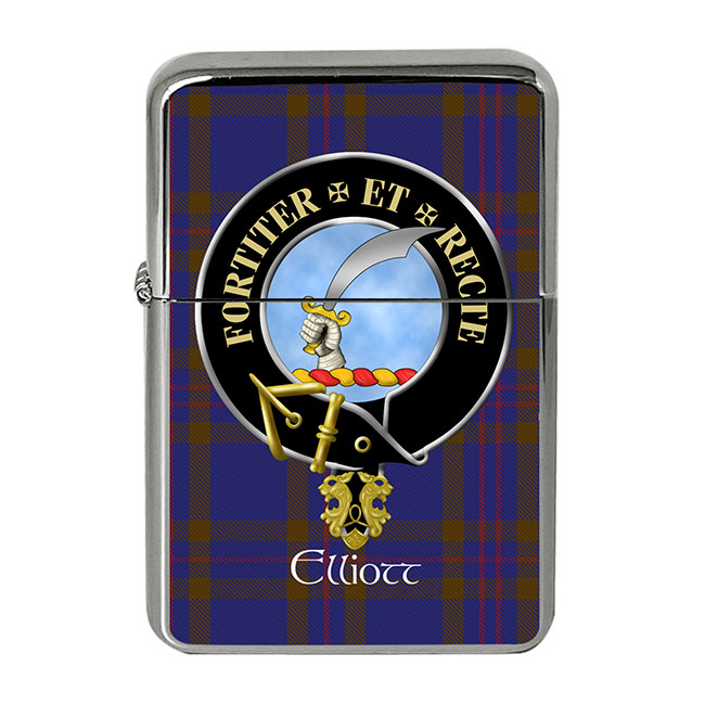 Elliott Scottish Clan Crest Flip Top Lighter - Family Crests