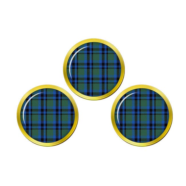 Falconer Scottish Tartan Golf Ball Markers - Family Crests