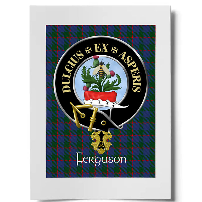 Ferguson Scottish Clan Crest Ready to Frame Print - Family Crests