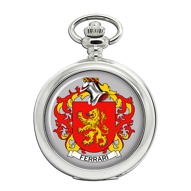 Ferrari (Italy) Coat of Arms Pocket Watch - Family Crests