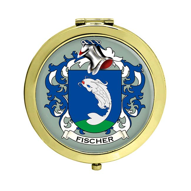 Fischer (Swiss) Coat of Arms Compact Mirror - Family Crests