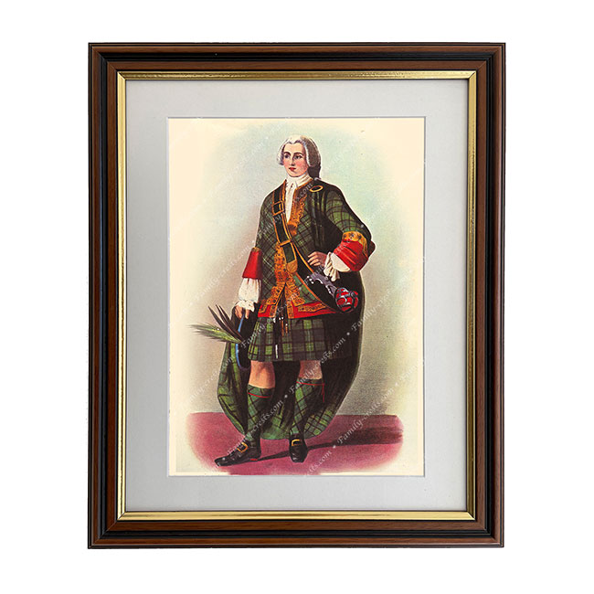 Forbes Scottish Clansman Print - Family Crests