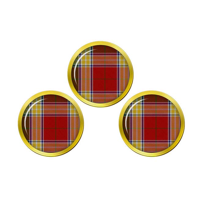 Gibbs Scottish Tartan Golf Ball Markers - Family Crests