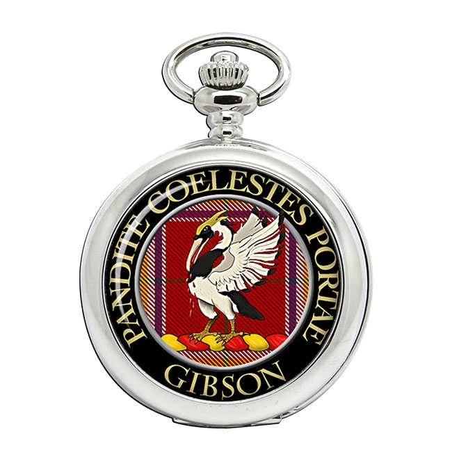 Gibson Scottish Clan Crest Pocket Watch - Family Crests