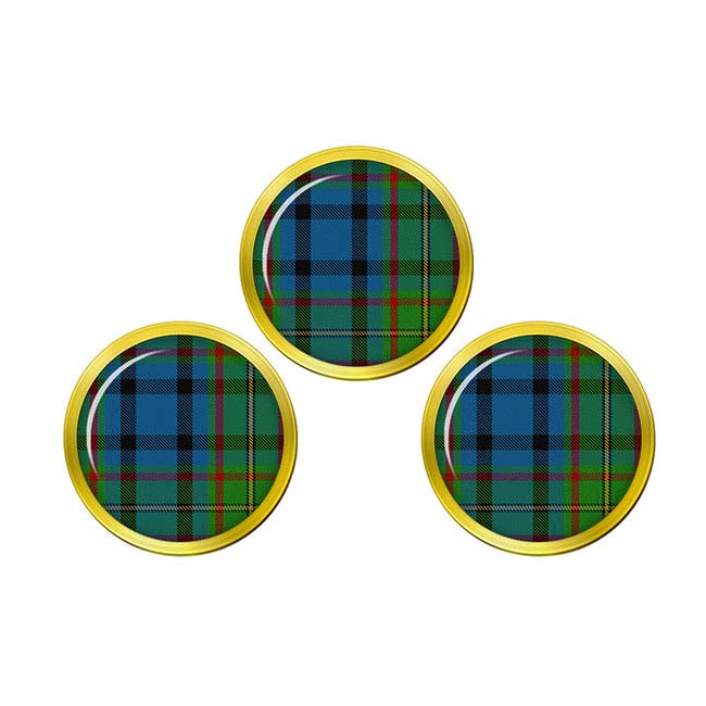 Gillies Scottish Tartan Golf Ball Markers - Family Crests
