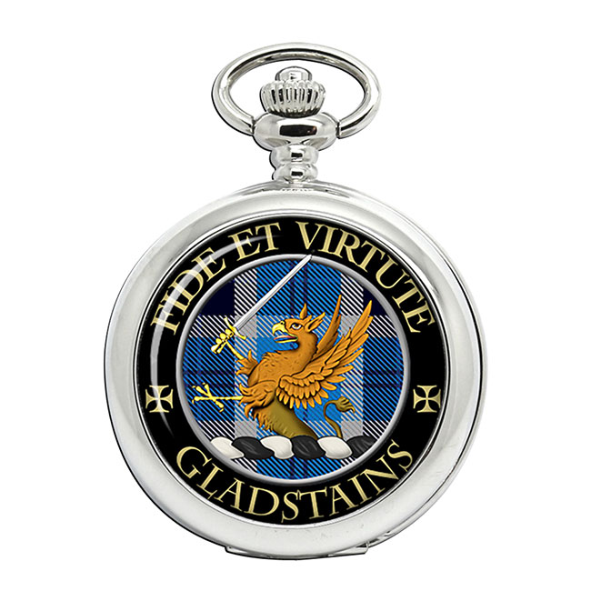 Gladstains Scottish Clan Crest Pocket Watch - Family Crests