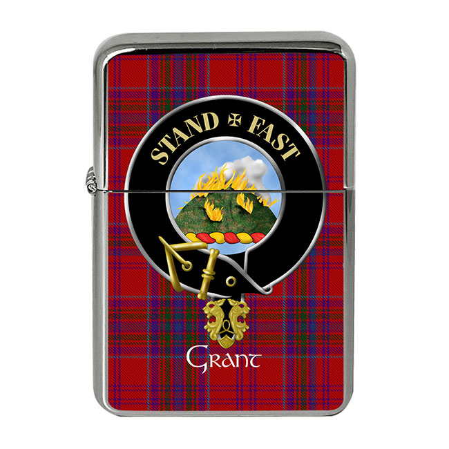 Grant (English Motto) Scottish Clan Crest Flip Top Lighter - Family Crests