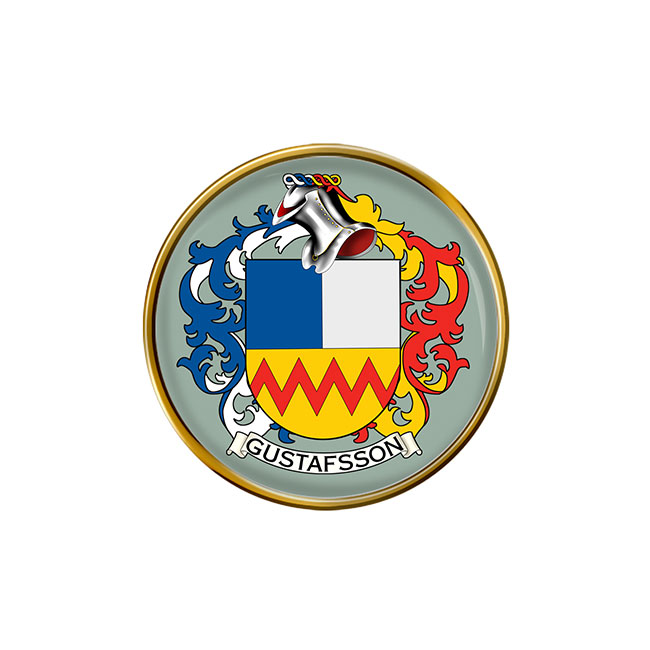 Gustafsson (Sweden) Coat of Arms Pin Badge - Family Crests