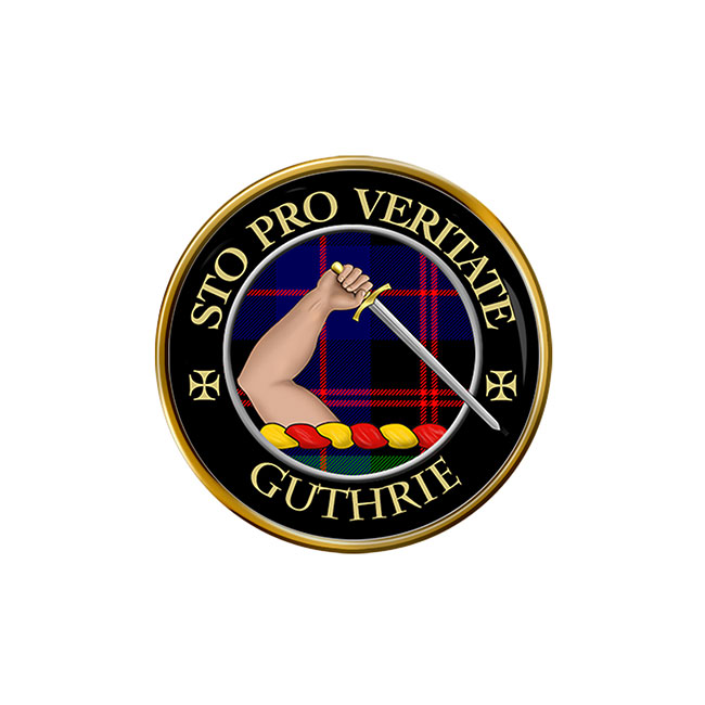 Guthrie Scottish Clan Crest Pin Badge - Family Crests